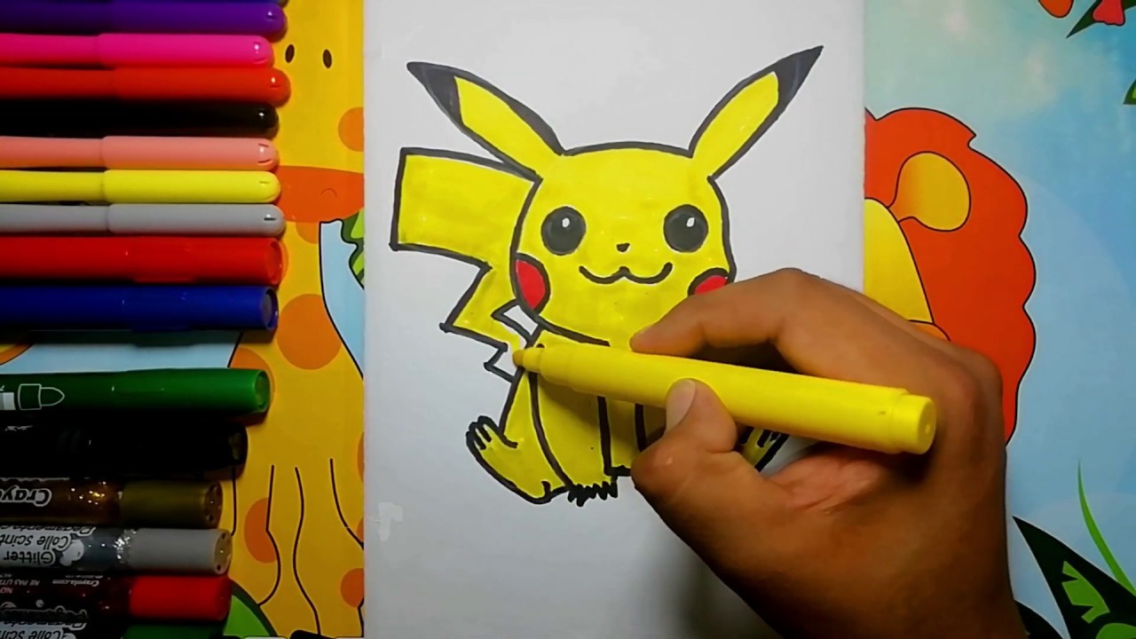 Dibujos faciles ????????Dibujando a pikachu????????