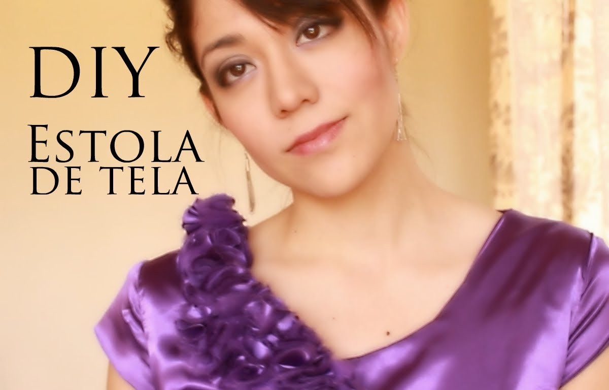 DIY Estola De Tela Para Adornar Vestido