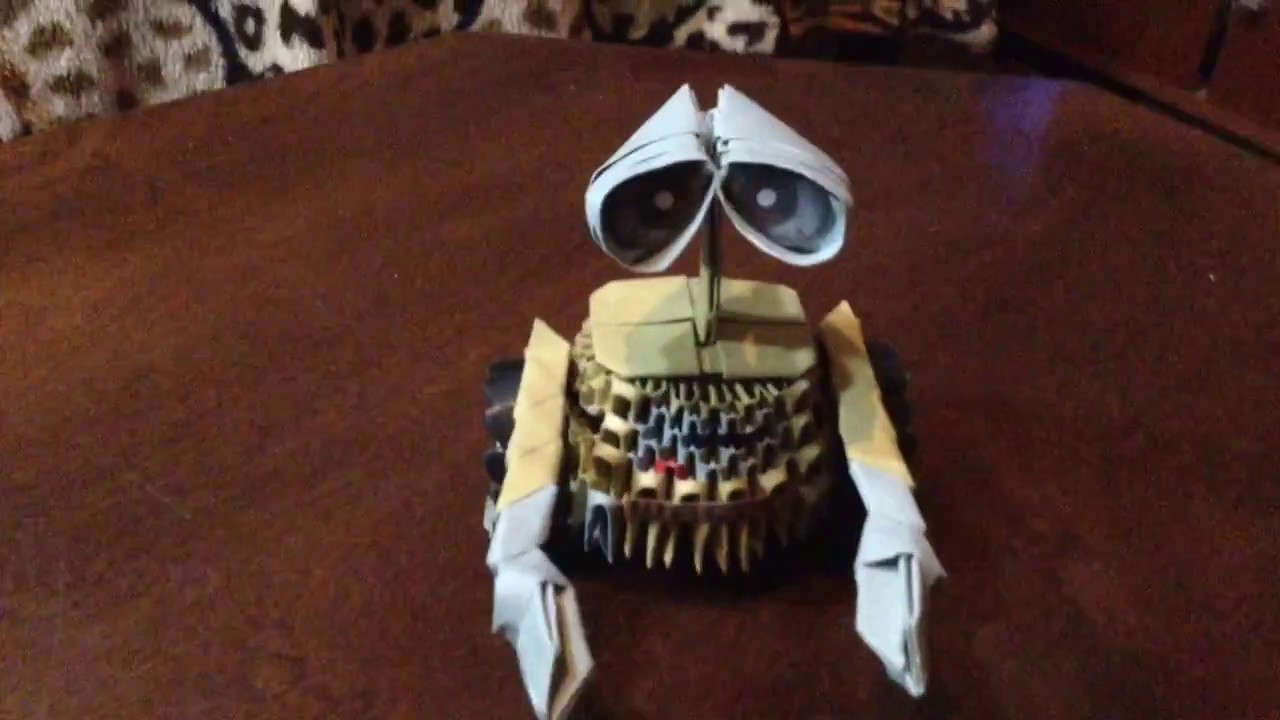 Wall-e en Origami 3D.