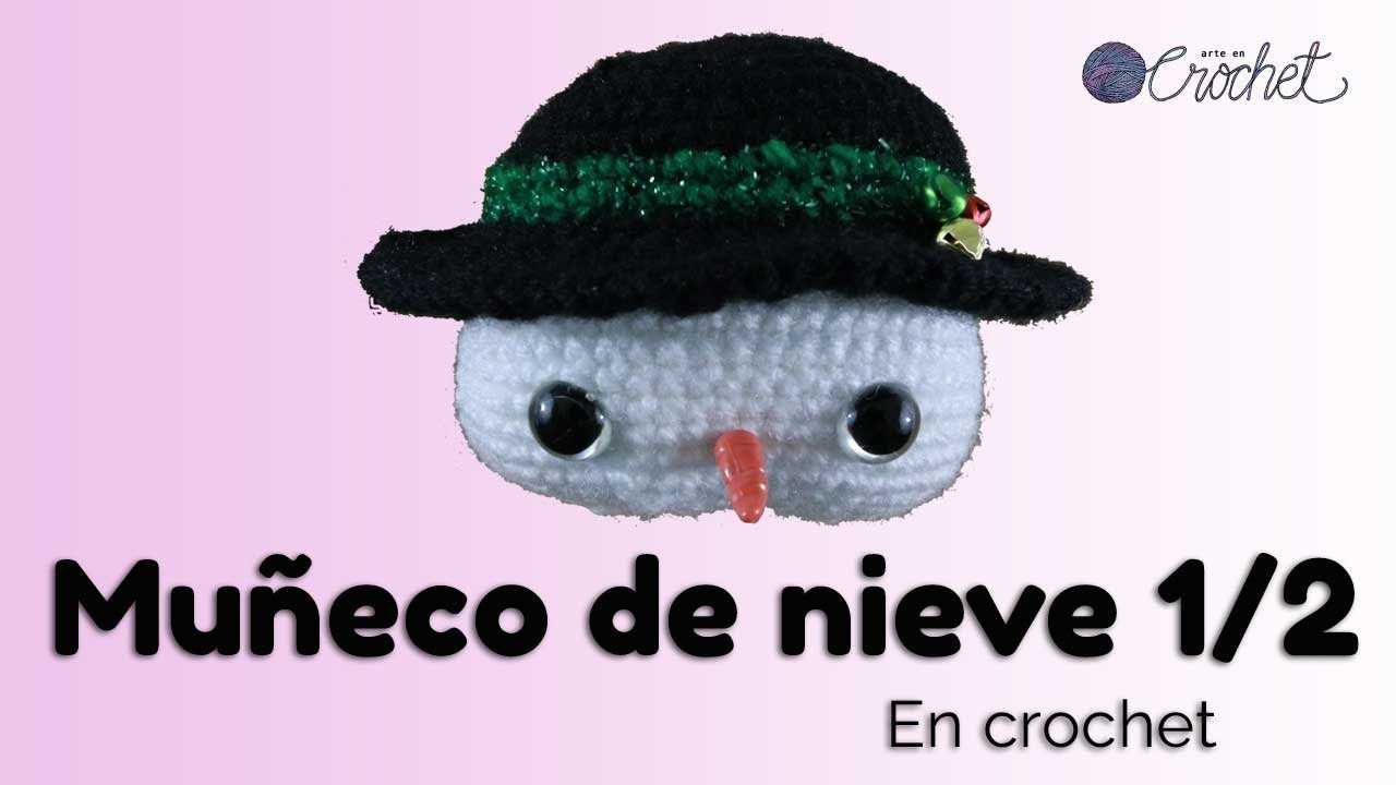 Como hacer un muñeco de nieve a crochet