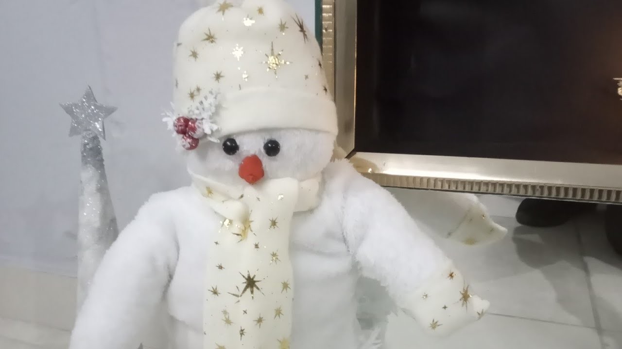 DIY????Como hacer un muñeco de nieve o un hombrecito de nieve☃️Navidad ...